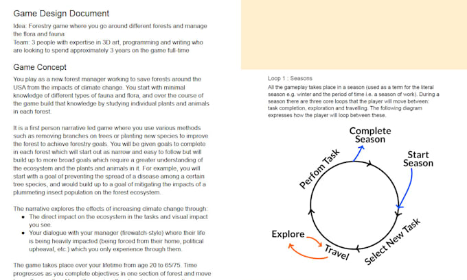 Create a game design document for your game idea by Jwils_dev | Fiverr