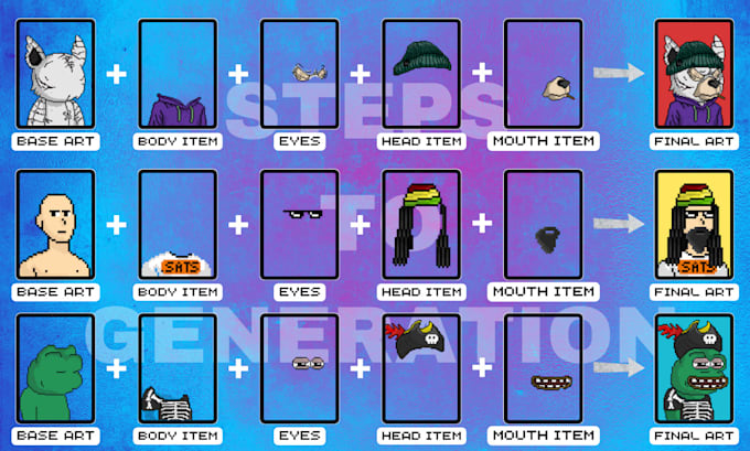 Create trending nft pixel art collection by Mahinmx1 | Fiverr