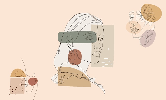 Draw vector line art design, one line drawing and continuous line art ...