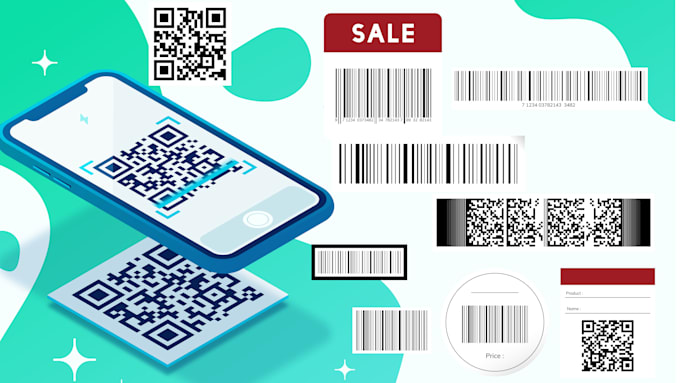 Design a barcode and a qr code for your merchandise by Sarayou2011 | Fiverr