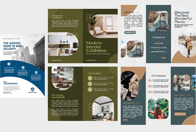 Design your flyer or brochure by Raniabl | Fiverr