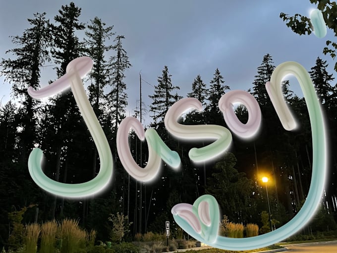 Give you a creative handwriting name with the background by ...