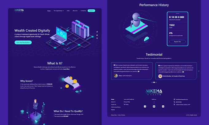 Design ui ux for website or web app in figma and adobe xd by Irhaxaib3 ...