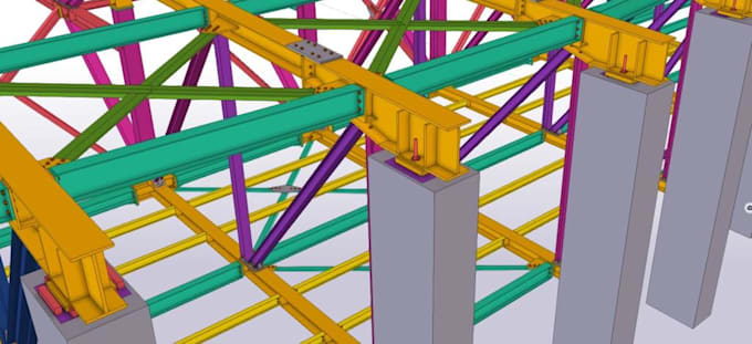 Design and detail all different types of steel structures by tekla and ...