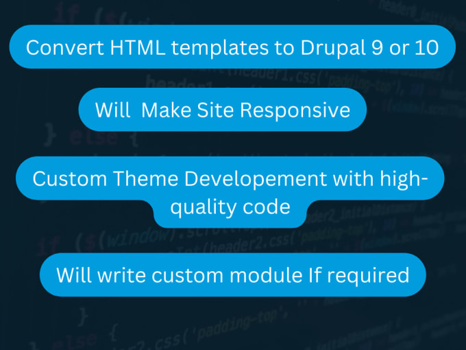 Convert Html Pages Into Drupal 9 By Qaiseriqbal993 Fiverr