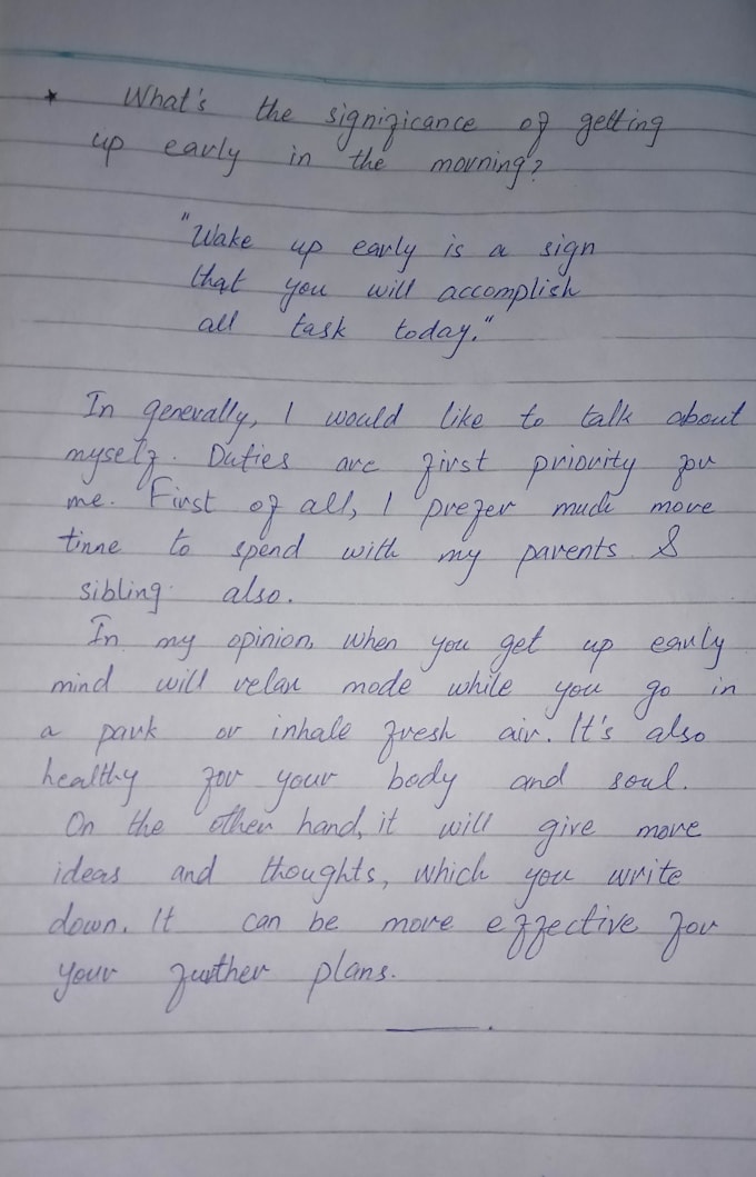 Beautifully handwrite any thing in a cursive writing by Farehasheikh ...