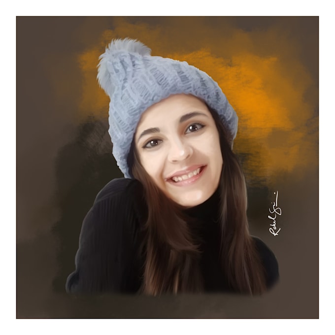 Draw digital portrait based on your photo by Rhlsoni | Fiverr