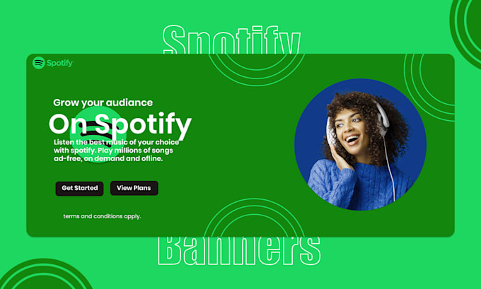 Design a spotify banner for your artist profile by Mtalha0011 | Fiverr