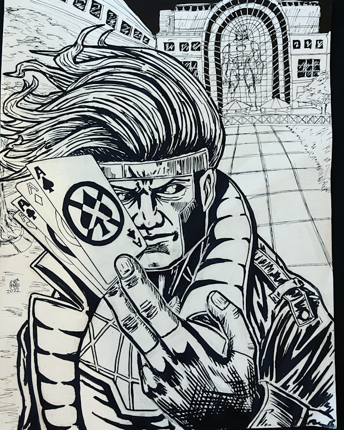 Sketch a picture of a comic book character or dnd or rpg character by ...