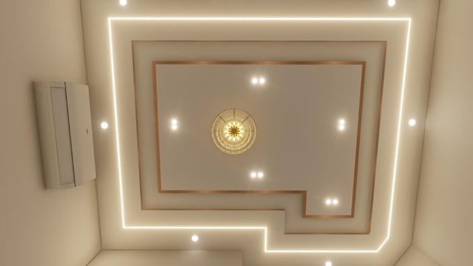 Design false ceiling in 2d and 3d with detailed drawings by Rehnasm ...