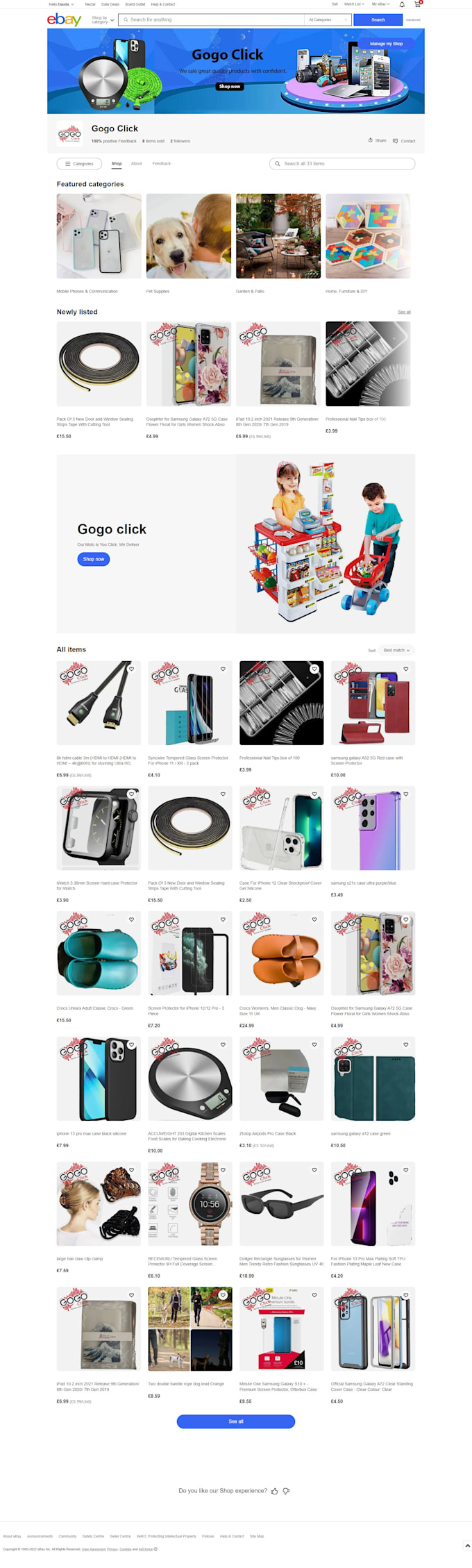 Design ebay front page, custom listing template by Web_master08 | Fiverr