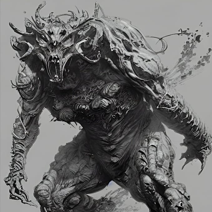 Create detailed and realistic monsters concepts by Bushiah | Fiverr