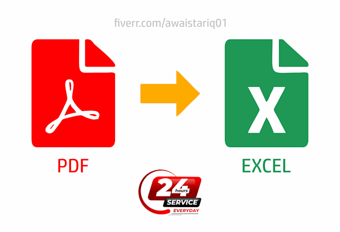 Convert pdf to excel by Awaistariq01 | Fiverr