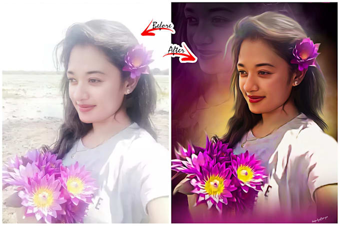 Draw digital portrait art in oil painting from photo by Kavi_jay | Fiverr