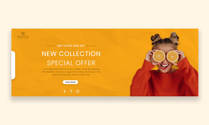 Design facebook cover photo, social media ads banner by Hasanm599 | Fiverr