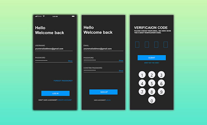 Create a fully functional mobile app ui design by Iftekhar_dhabd | Fiverr
