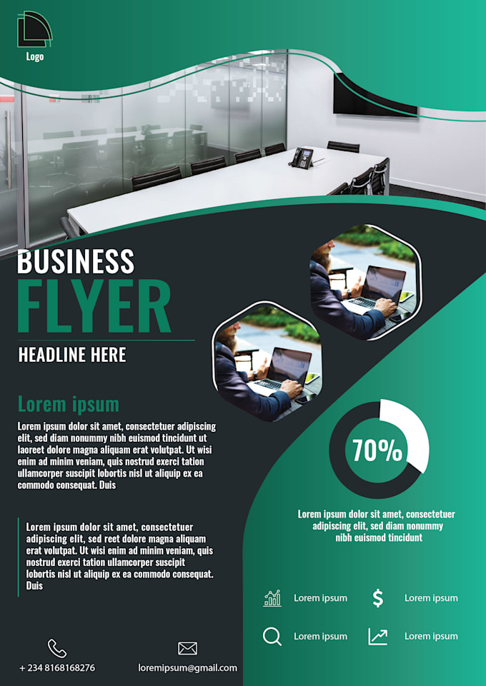 Design professional one sheet, business and advert flyer by Anthony ...