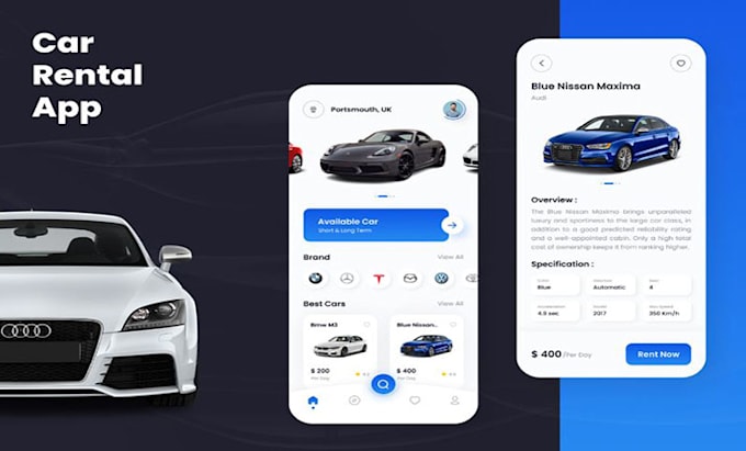 Design and develop quality car rental app like turo for both android ...