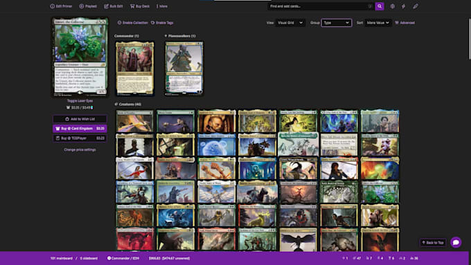 Build any magic the gathering commander edh deck by Edhbenji | Fiverr