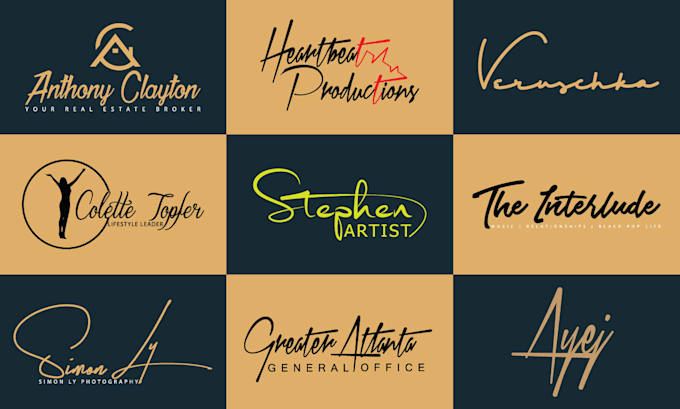 Create handwritten, calligraphy, typography, signature logo by Fn ...