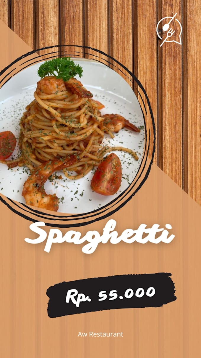 Make a pretty menu,brochure at your restaurant or a dress at your ...