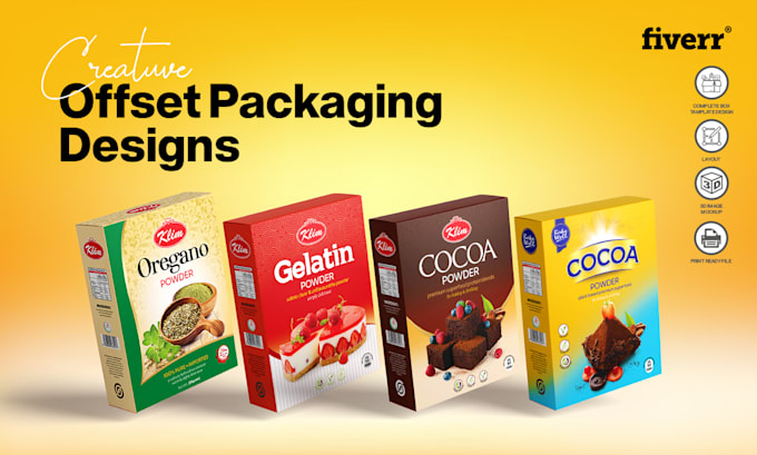 Be your pro packaging designer by Consolioo | Fiverr