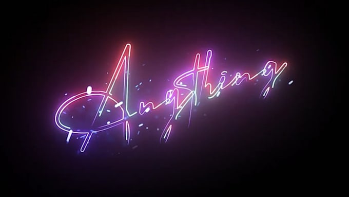 Make a neon intro text or logo animation by Soufinemz | Fiverr