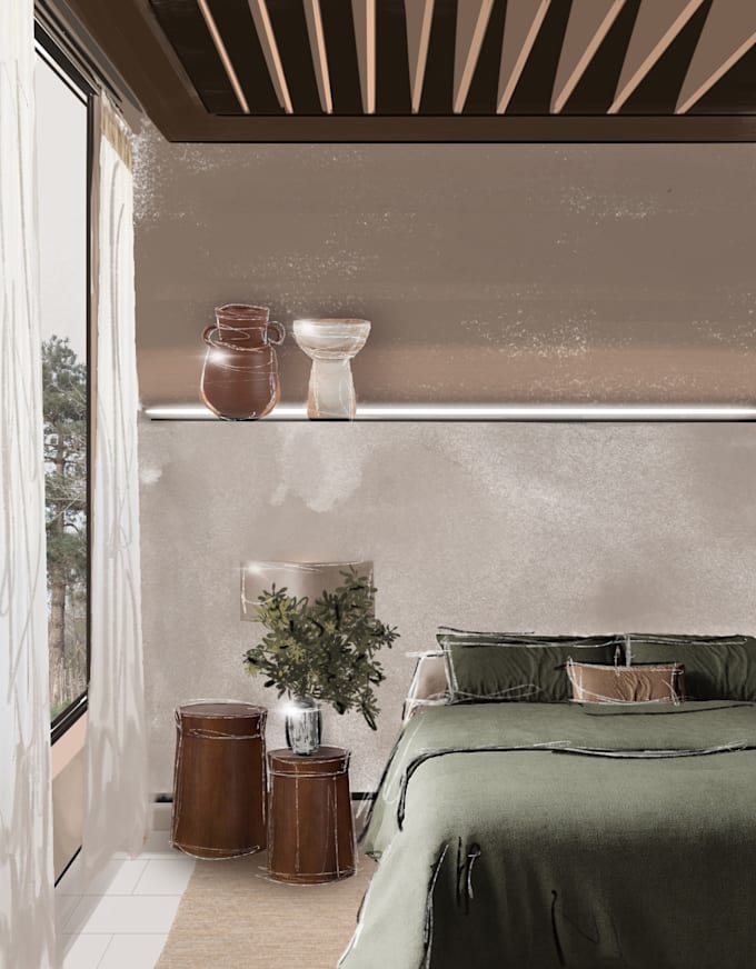 Draw the room of your dreams by Studioriviera | Fiverr