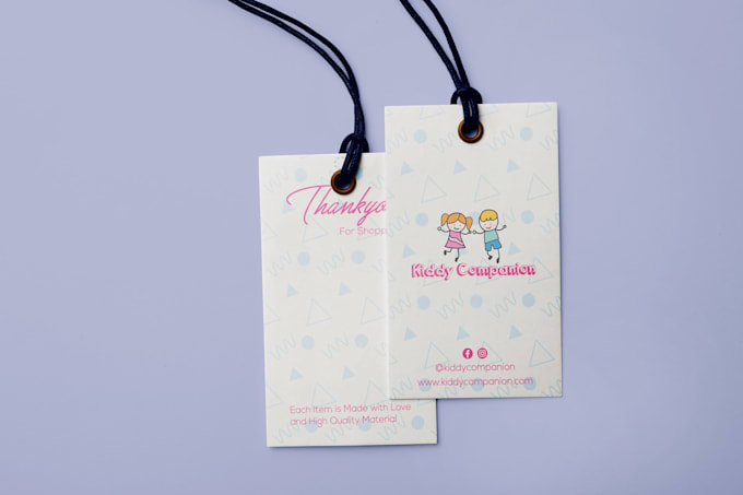 Design neck tags or labels, clothing tags, hang tag by E_designs25 | Fiverr