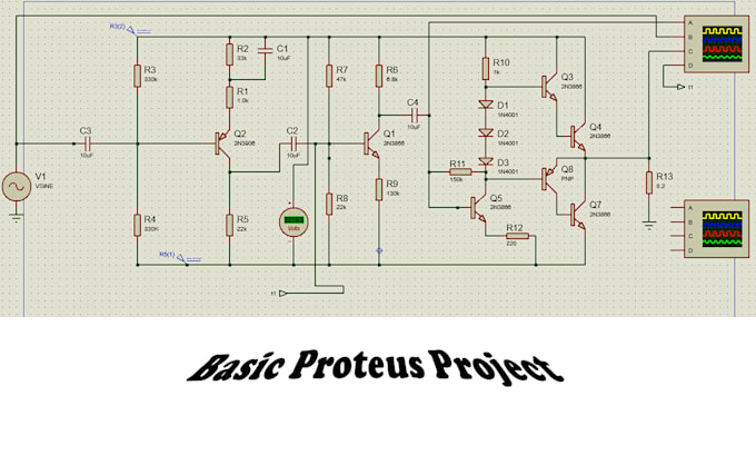 Do an electronics project in proteus by Naveed88327 | Fiverr