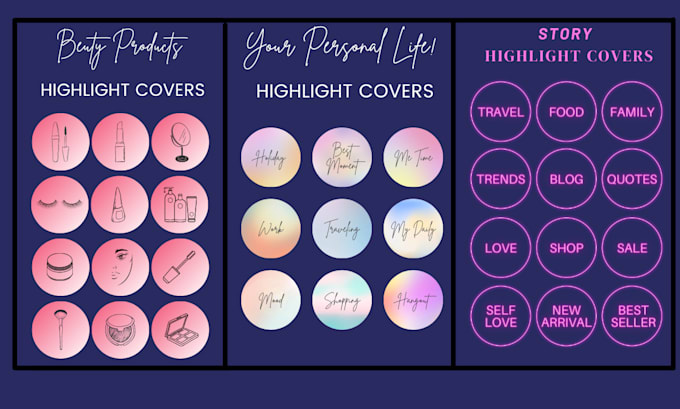 Design imposing instagram story highlight covers that catch eyes by ...