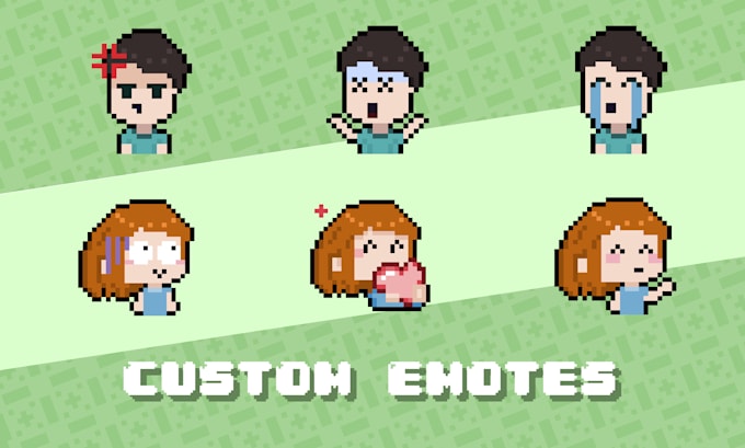Draw custom pixel art emotes or badges for your twitch by Madurgastudio ...