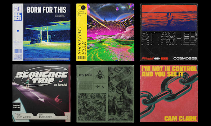 Design custom y2k album or singles cover art by Beaufoundry | Fiverr