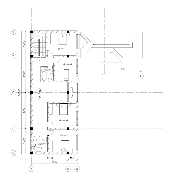 Design house plan or floor plan in revit by Nushhovhannisya | Fiverr