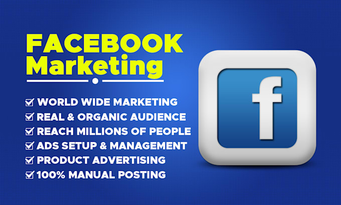 Make organic facebook marketing and promotion, fb advertising, ads ...