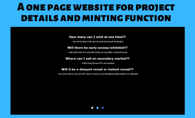 Create nft minting website, nft minting dapp, smart contract by ... Create nft minting website, nft minting dapp, smart contract by ...