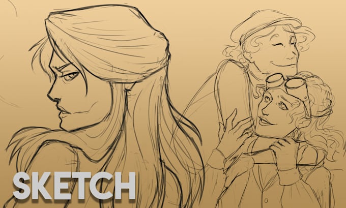 Draw a portrait of roleplay character by Lendermations | Fiverr