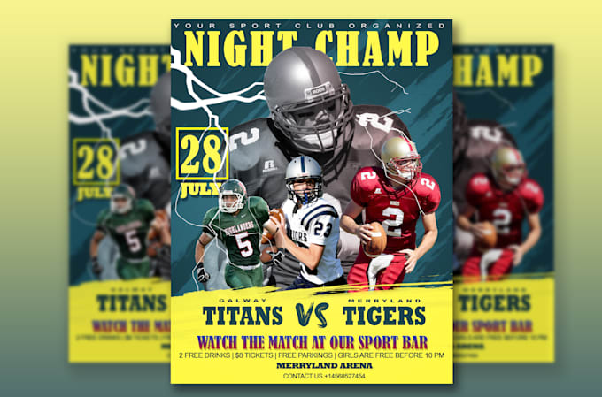 Create eye catching promotional, event, and sports poster design for ...