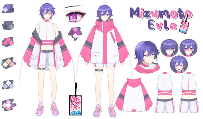 Draw Character Reference Of Your Oc By Nanaayaya Fiverr 
