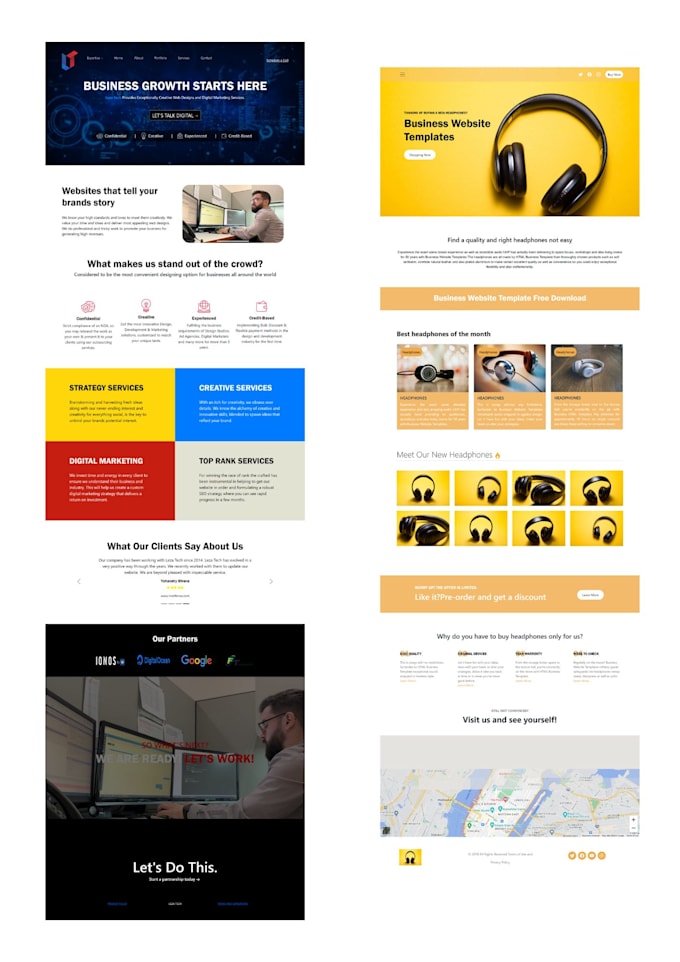 Create Responsive Landing Page Using Htmlcss And Bootstrap By Webdevel0per22 Fiverr