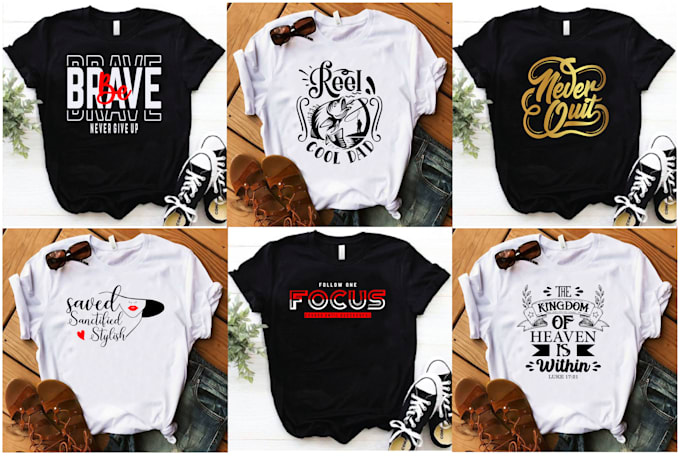 Do custom trendy typography t shirt design by Mdshahadat37 | Fiverr