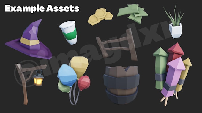 Make low poly roblox assets and props by Iamaydxn | Fiverr