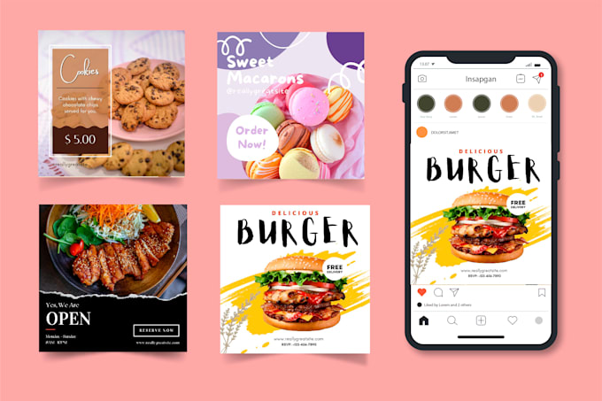 Design stylish instagram posts, facebook post ads, banner ads by ...