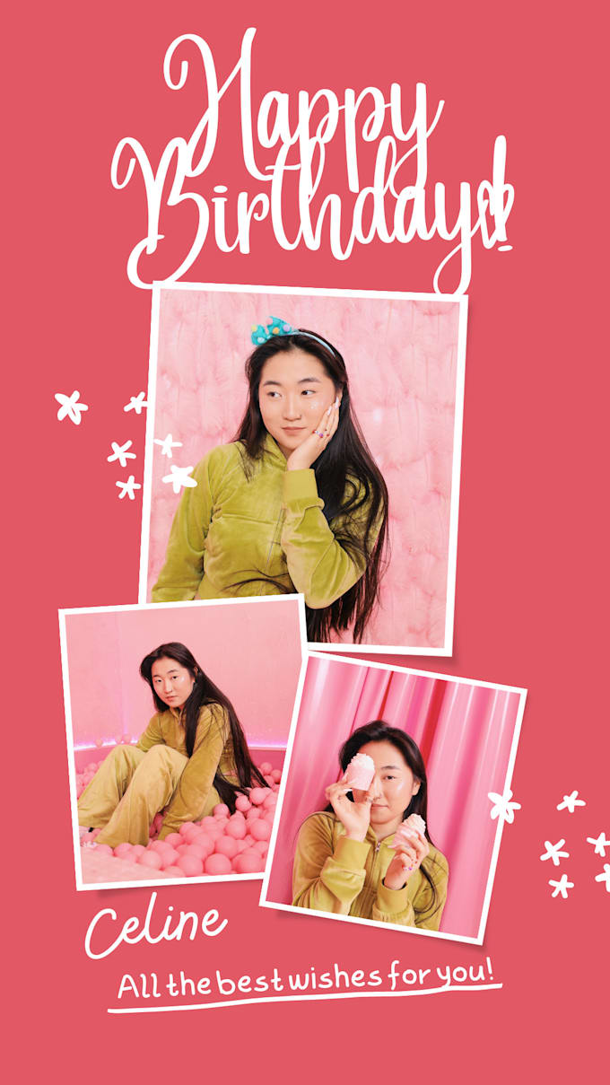 Design professional birthday card invitation by Mahmirmunif | Fiverr