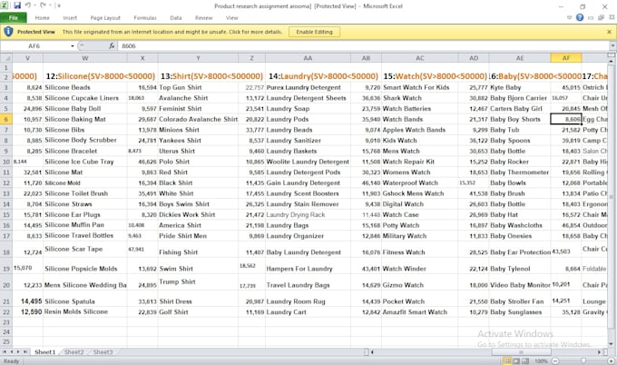 Do covert data ,excel spreadsheet, pdf to excel, typing work by ...
