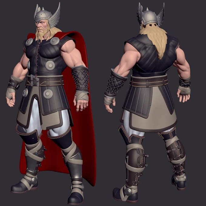 Create 3d character modelling, 3d game character, character design, 3d ...