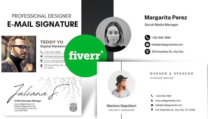 Create a stylish animated email signature that is clickable by Greative ...