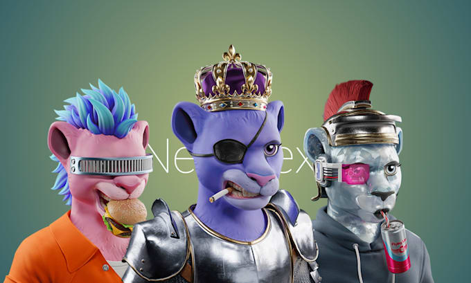 Do design detailed custom nft art with traits by Arshadali271 | Fiverr