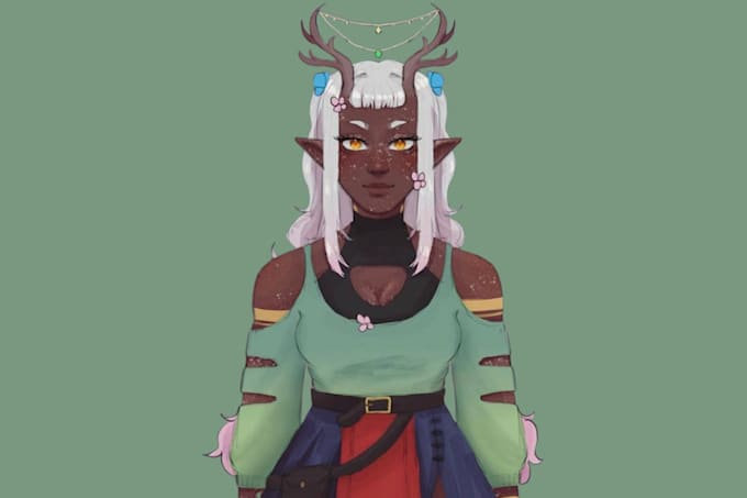 Design vrchat avatar, 3d vtuber model, live2d , vrc, chibi and amine ...