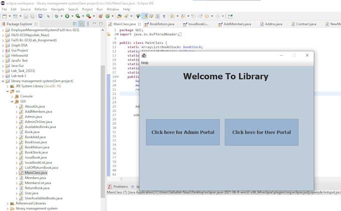 Do java swing, console, file handling, database connectivity projects ... Do java swing, console, file handling, database connectivity projects ...